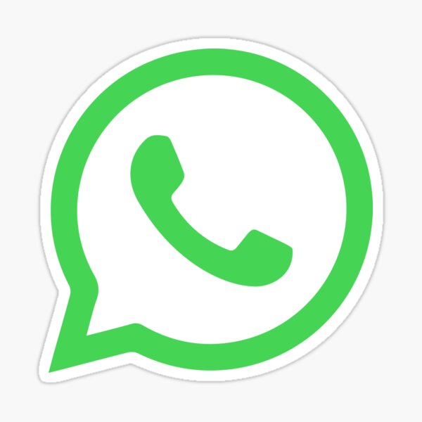 "WhatsApp Logo" Sticker for Sale by HanselR | Redbubble