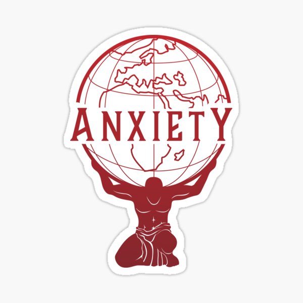 "Ancient Greek Atlas God Anxiety Earth Globe" Sticker for Sale by ...