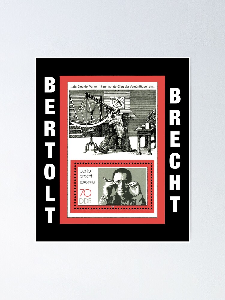 Poster « Bertolt Brecht Théâtre épique Poète allemand Opéra de quat ...
