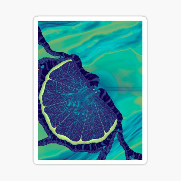 "Cthulhu lemon wedge aliens" Sticker for Sale by Infectedfreckle ...