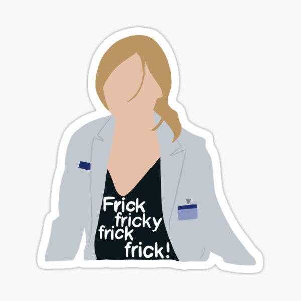 "frick fricky frick frick!" Sticker for Sale by notastranger | Redbubble