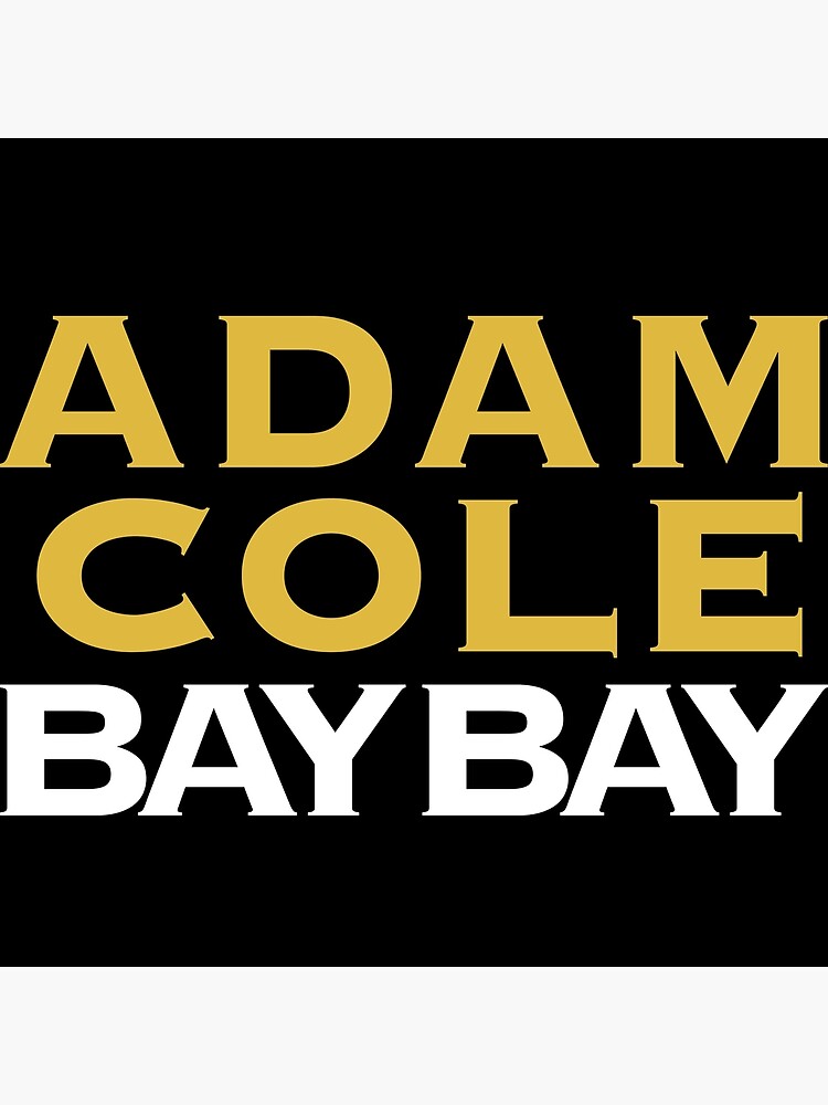 "Adam Cole BAY BAY Design 5" Poster for Sale by HyperCuddles | Redbubble