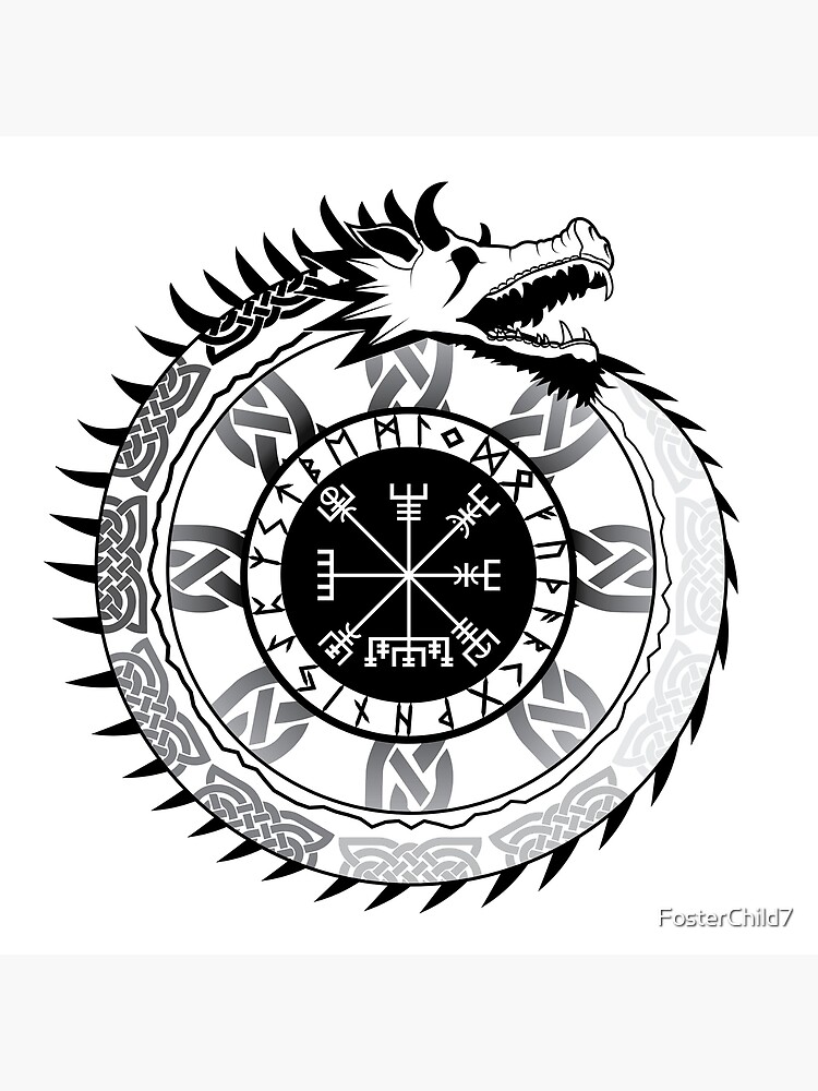 "Jormungandr /// Vegvisir (Variant I)" Photographic Print for Sale by ...