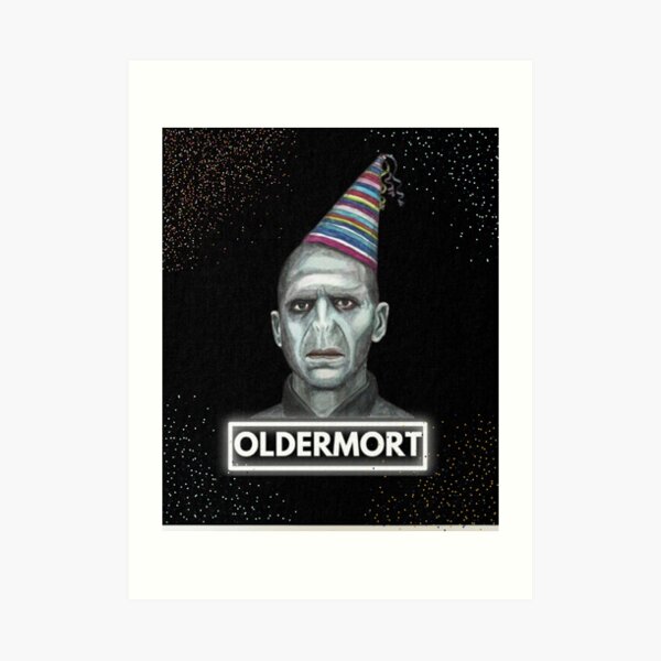 "oldermort Birthday Card, HORROR cards, Funny Birthday Card, Oldermort ...