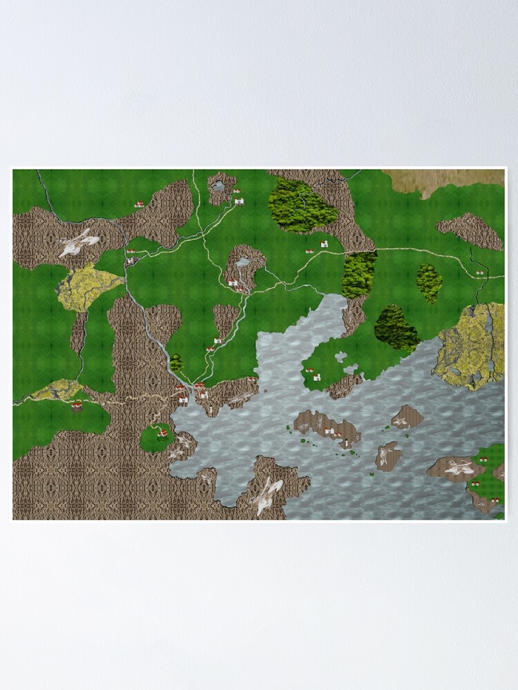 "Midgard Map" Poster for Sale by littlebelldesig | Redbubble