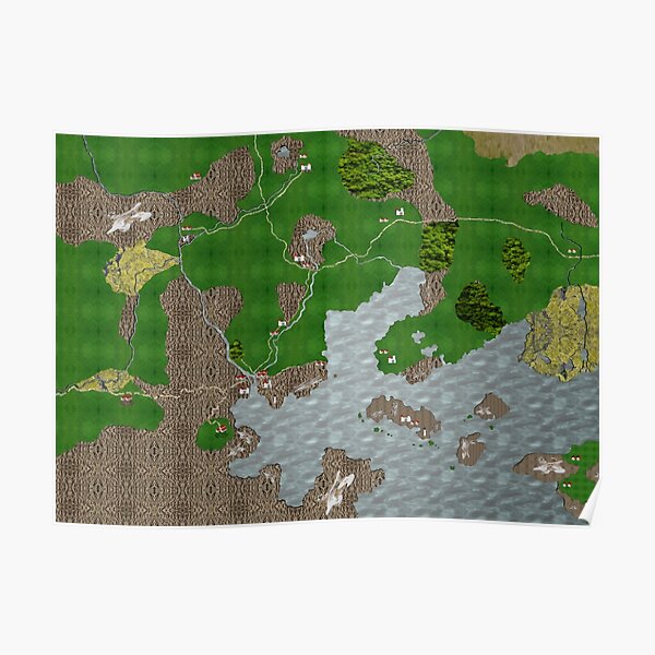 "Midgard Map" Poster for Sale by littlebelldesig | Redbubble