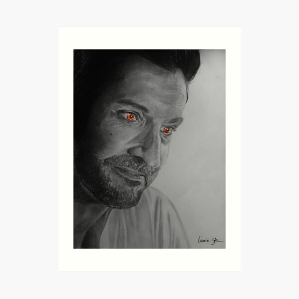 "Lucifer - Devil eyes" Art Print for Sale by LaurieYa8 | Redbubble