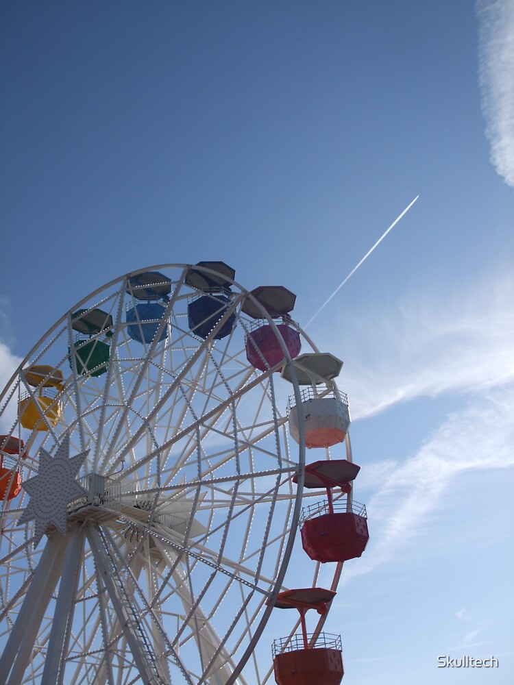 "Ferris Wheel" Sticker for Sale by Skulltech | Redbubble