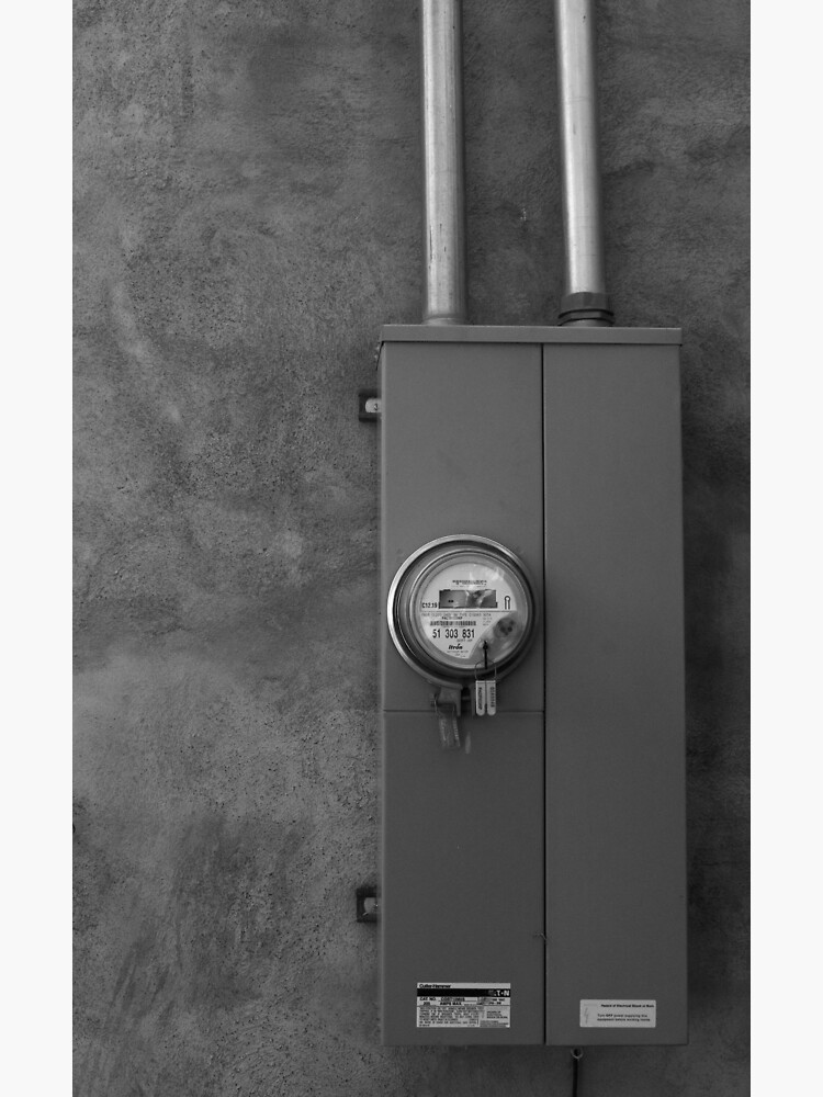 "House Meter Box" Sticker for Sale by AlecDenbyphotos | Redbubble