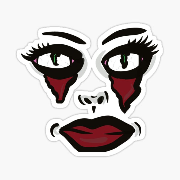 "Scary face" Sticker for Sale by MA-DREAMER | Redbubble