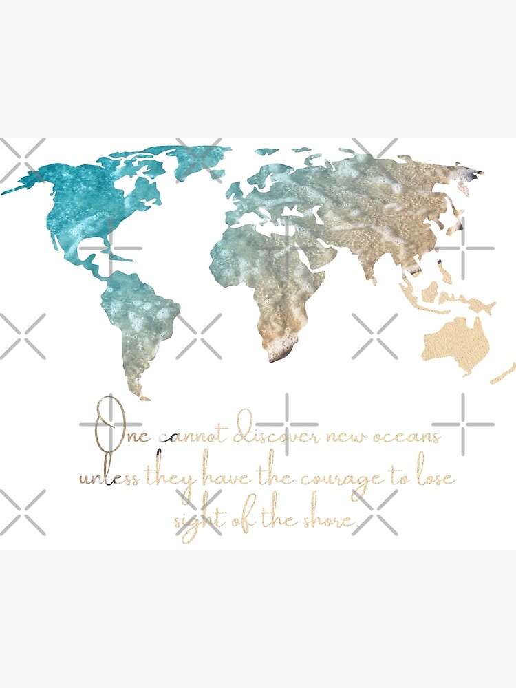 "World Map with Beach Underlay" Poster for Sale by PeakdPerfection ...