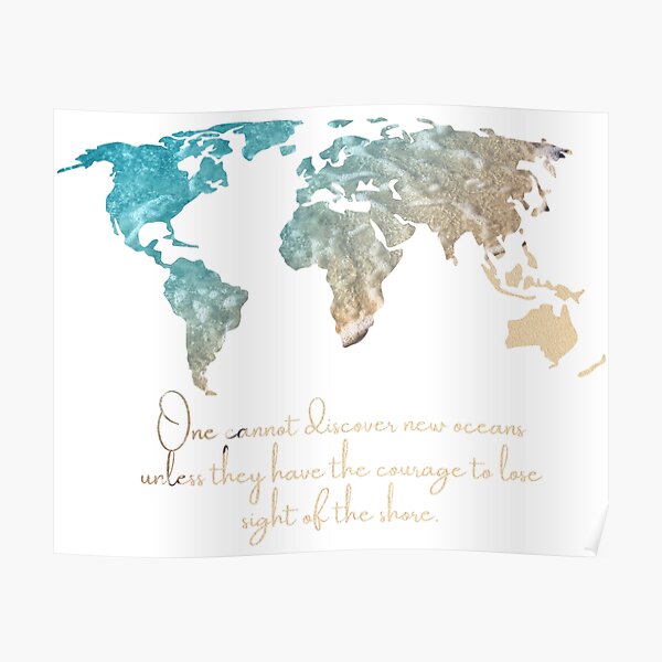 "World Map with Beach Underlay" Poster for Sale by PeakdPerfection ...