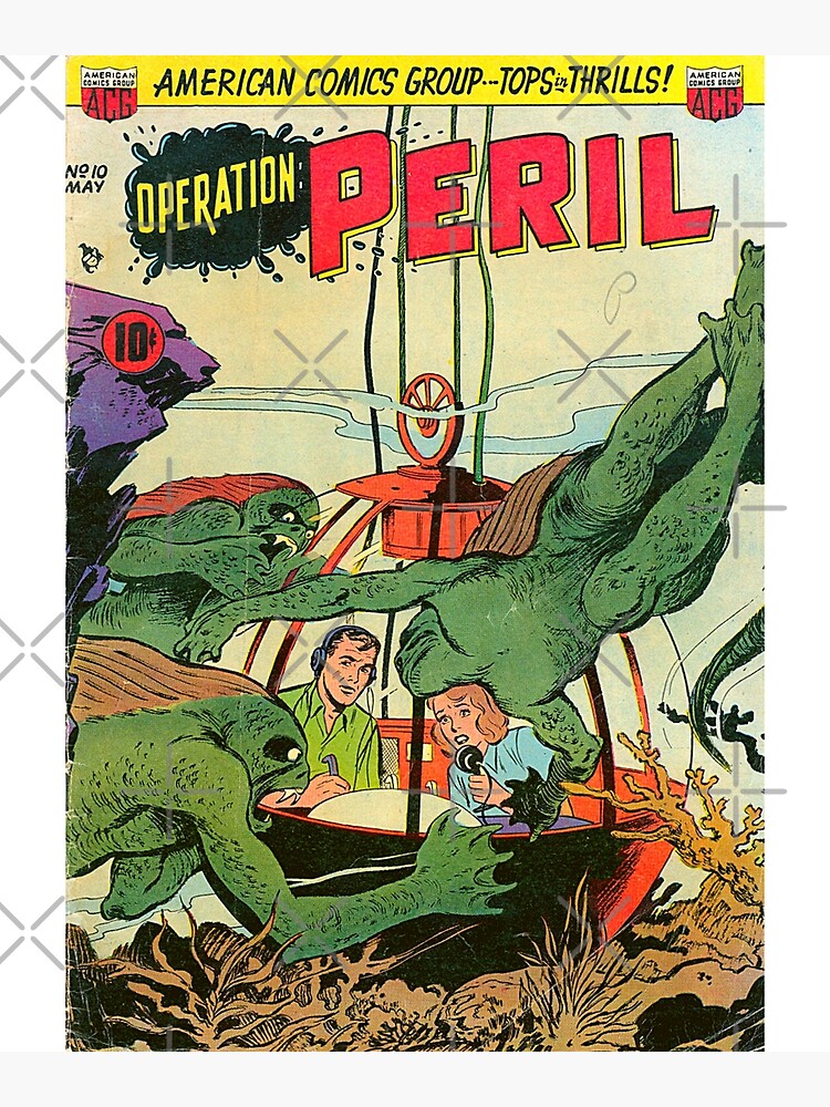 "Operation Peril - #10 - Vintage Retro Science Fiction Comic Book Cover ...