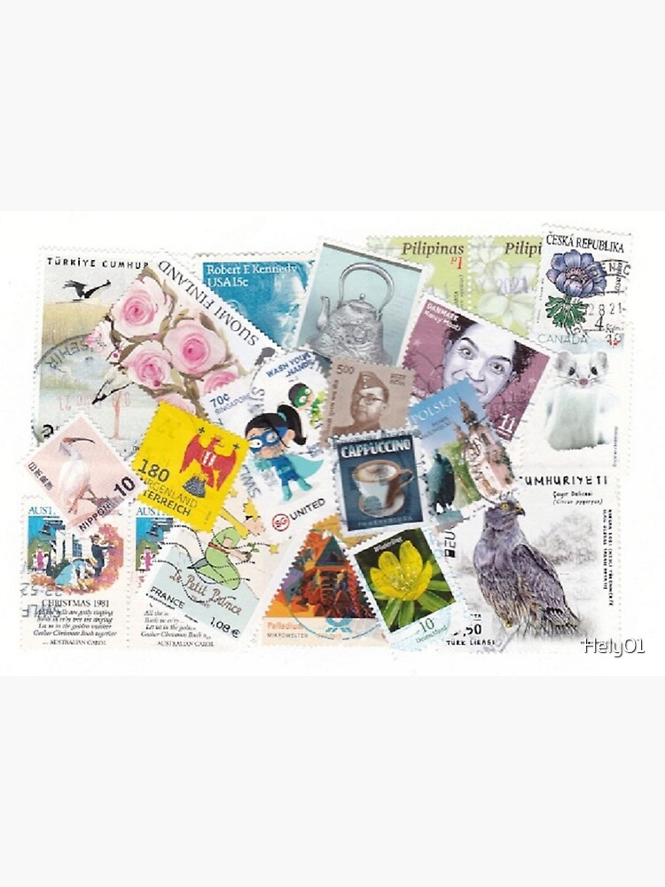 "Postcrossing Stamps" Sticker for Sale by Hely01 | Redbubble