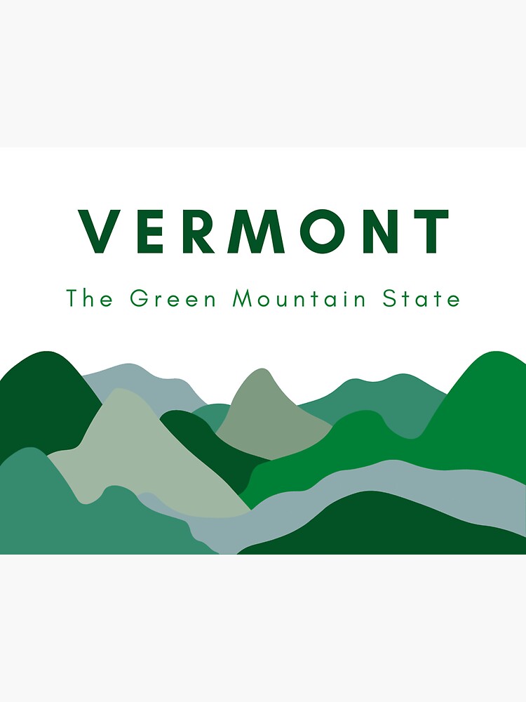 "Vermont - the green mountain state" Sticker for Sale by sblackburn17 ...