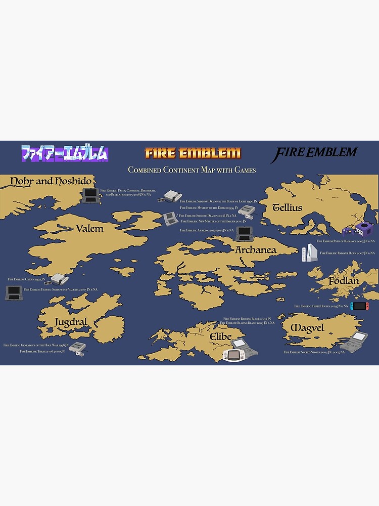 "Fire Emblem Map" Poster for Sale by HannahBellRae | Redbubble