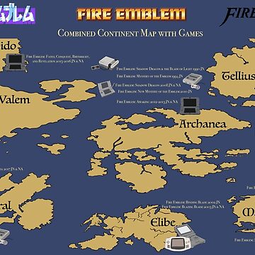 "Fire Emblem Map" Poster for Sale by HannahBellRae | Redbubble