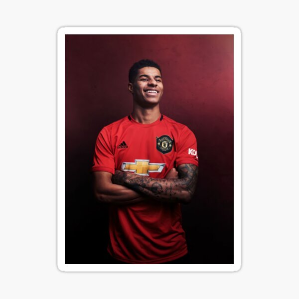 "Marcus Rashford Art" Sticker for Sale by tasanomaya | Redbubble