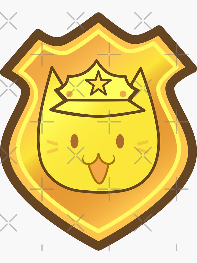 "cute cat badge" Sticker for Sale by HologramMoon | Redbubble