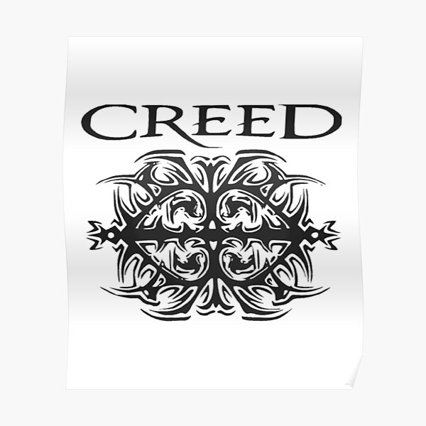 "creed band logo 1 classic97 favorite" Poster for Sale by CarveDesigns ...
