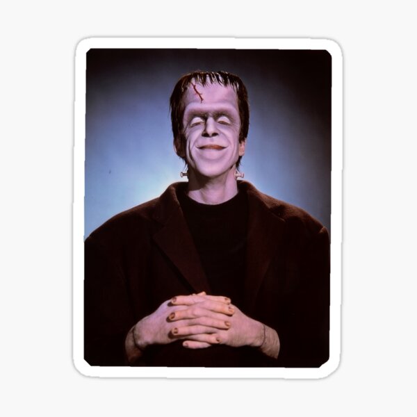 "HERMAN MUNSTER" Sticker for Sale by VINTAGEGARAGE | Redbubble