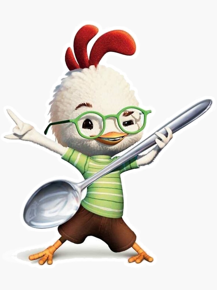 "Chicken Little Dancing Sticker" Sticker for Sale by COLINHIL | Redbubble