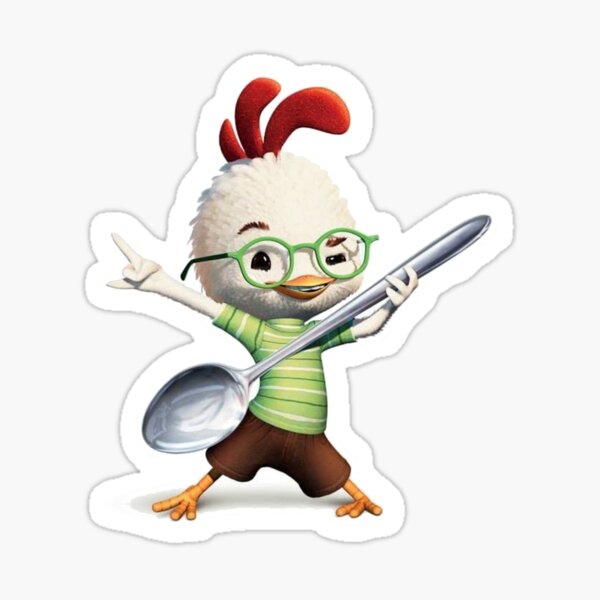 "Chicken Little Dancing Sticker" Sticker for Sale by COLINHIL | Redbubble