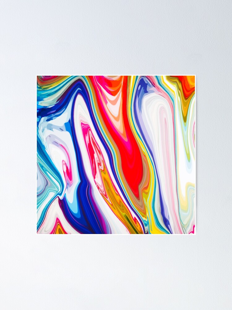 "Colorful Marble Inkscape " Poster for Sale by TheSkullArmy | Redbubble