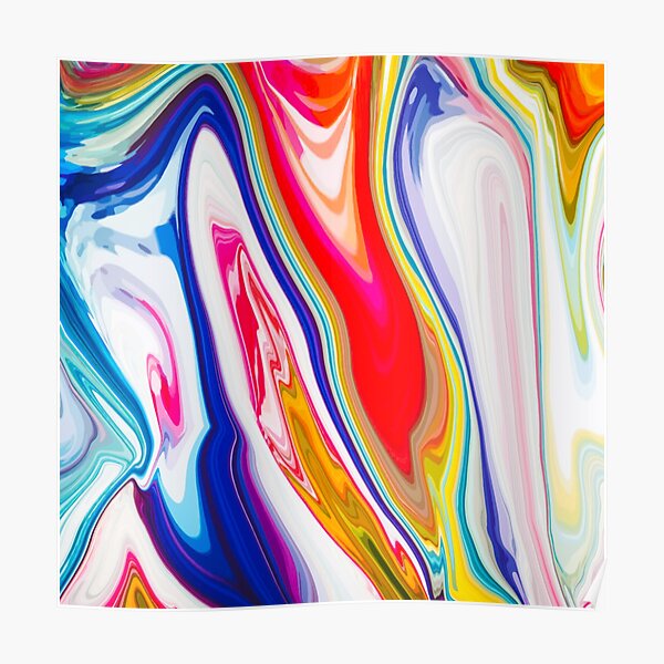 "Colorful Marble Inkscape " Poster for Sale by TheSkullArmy | Redbubble