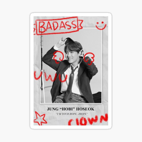 "BTS Jhope Yearbook Sticker" Sticker by Dachies | Redbubble