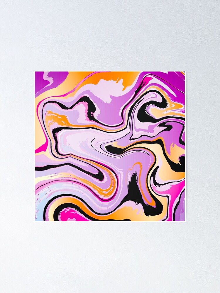 "Colorful Marble Inkscape " Poster for Sale by TheSkullArmy | Redbubble