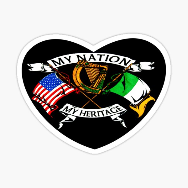 "Irish American Logo" Sticker for Sale by shaggydawgg | Redbubble