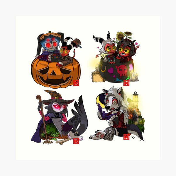 "Helluva Boss Halloween Chibis Lot" Art Print for Sale by KSAN13 ...