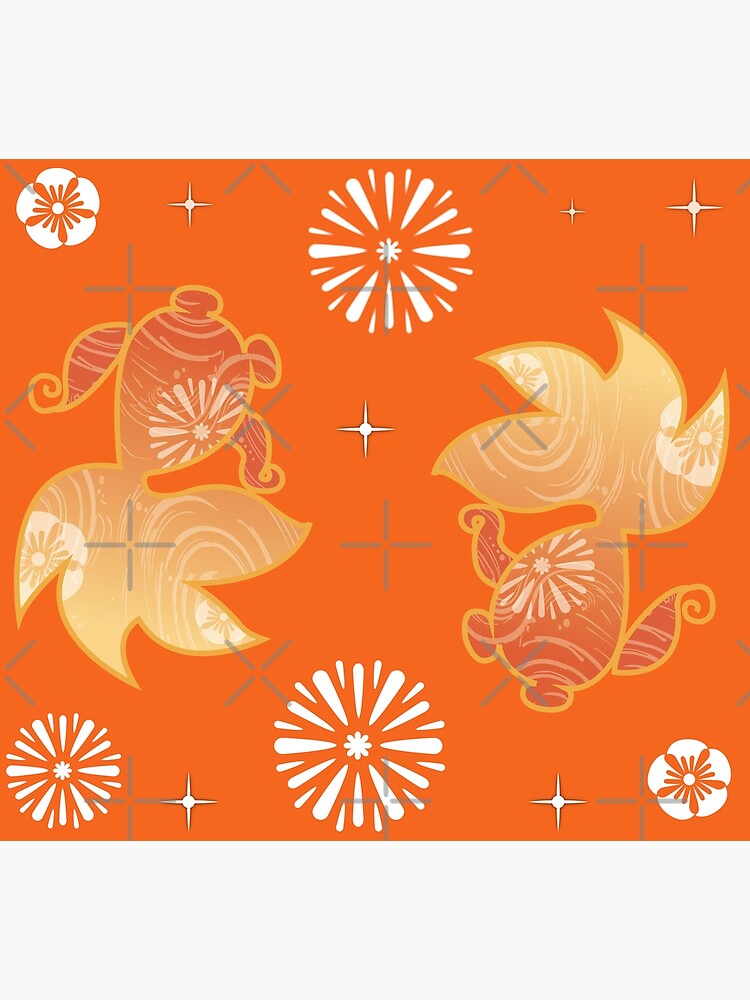 "Yoimiya gold fish design" Poster for Sale by janispang | Redbubble