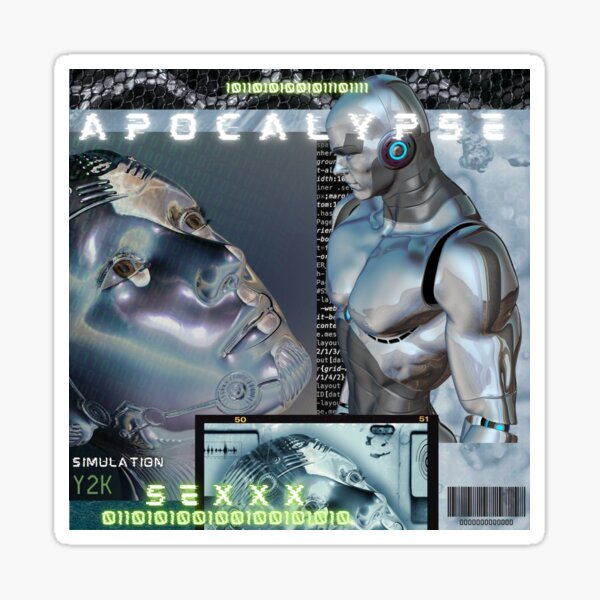 "Apocalyptic Cyber Kaybug aesthetics " Sticker by bluAvocado | Redbubble