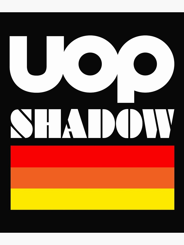 Póster «Logotipo del bloque patrocinador UOP Shadow retro F1» de ...