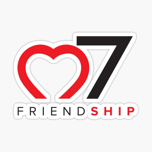"o7 (Heart) Friendship" Sticker for Sale by RixxJavix | Redbubble