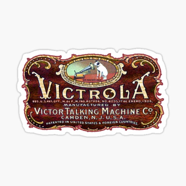 "Victrola Talking Machine Company" Sticker for Sale by DellaEvents ...