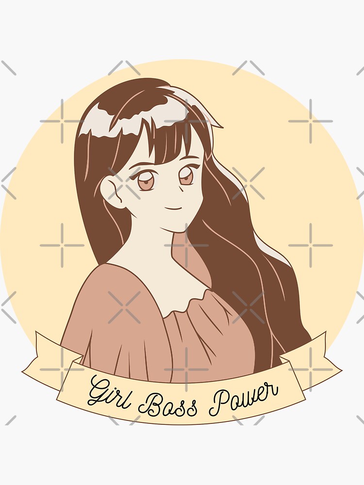 "Girl Boss Power " Sticker by littleyoung | Redbubble