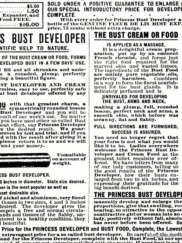 "Vintage Ad - Bust / Breast Developer" iPhone Case for Sale by ...