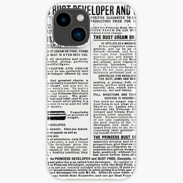 "Vintage Ad - Bust / Breast Developer" iPhone Case for Sale by ...