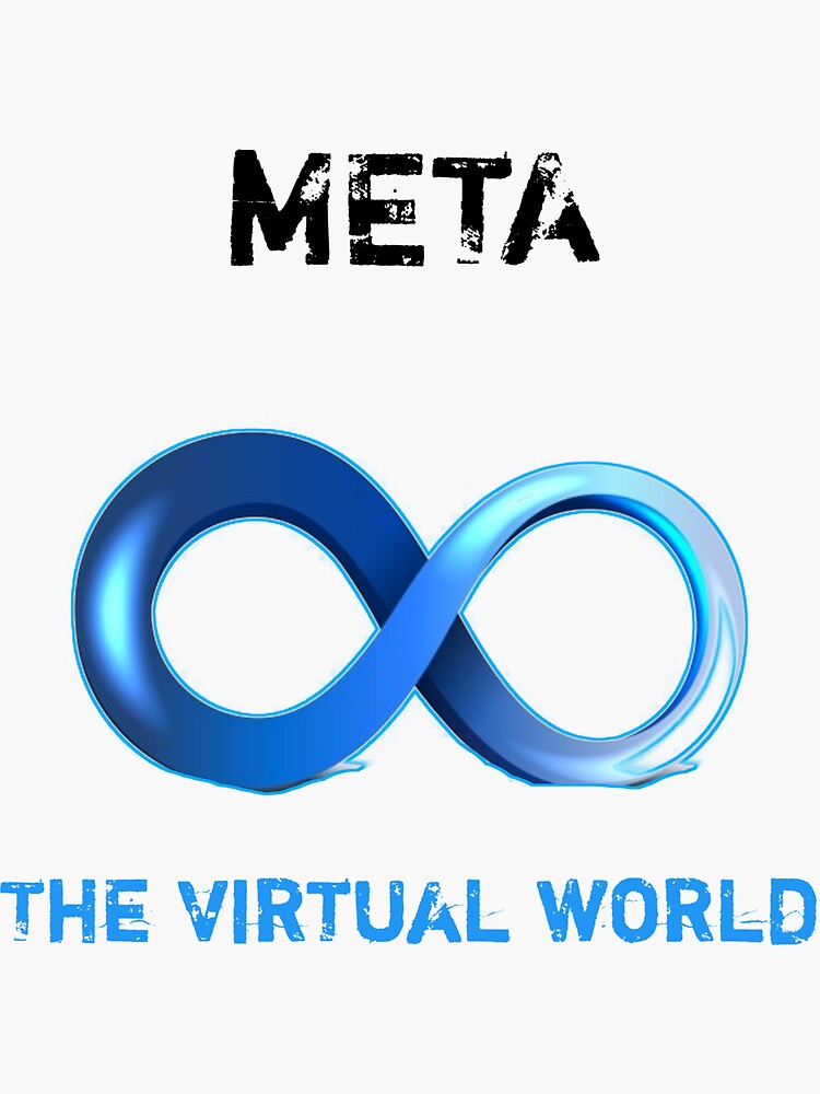 "The Virtual world meta " Sticker for Sale by Sdjshopping88 | Redbubble