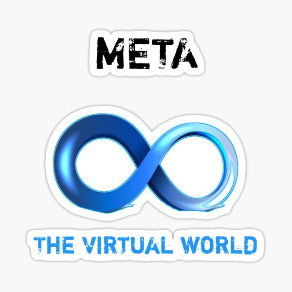 "The Virtual world meta " Sticker for Sale by Sdjshopping88 | Redbubble