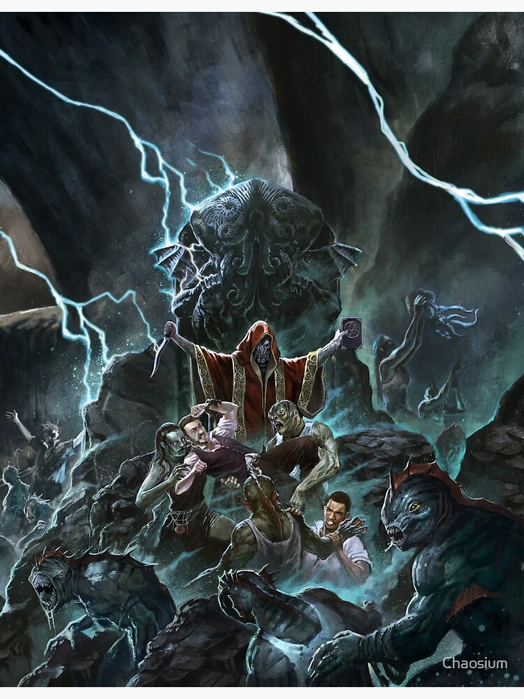 "Cults of Cthulhu - front cover by Loïc Muzy" Art Print for Sale by ...