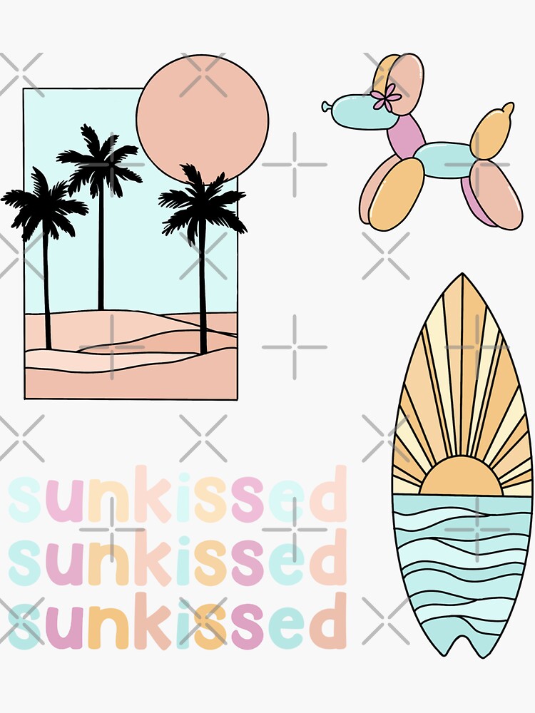 "summer vsco set" Sticker for Sale by 0ceanvibes | Redbubble