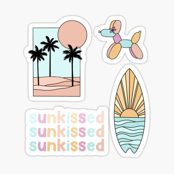 "summer vsco set" Sticker for Sale by 0ceanvibes | Redbubble