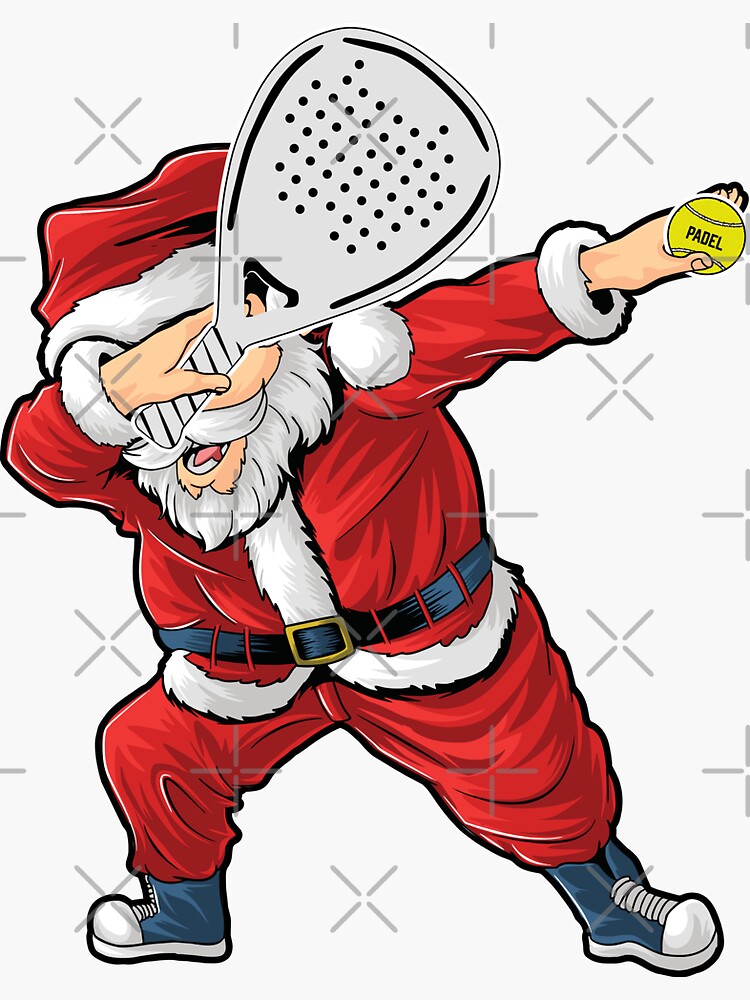 "Padel Dabbing Santa Claus Funny Padel Tennis Christmas Costume ...
