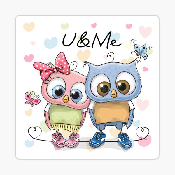 "You&Me" Sticker by EssiesArt | Redbubble