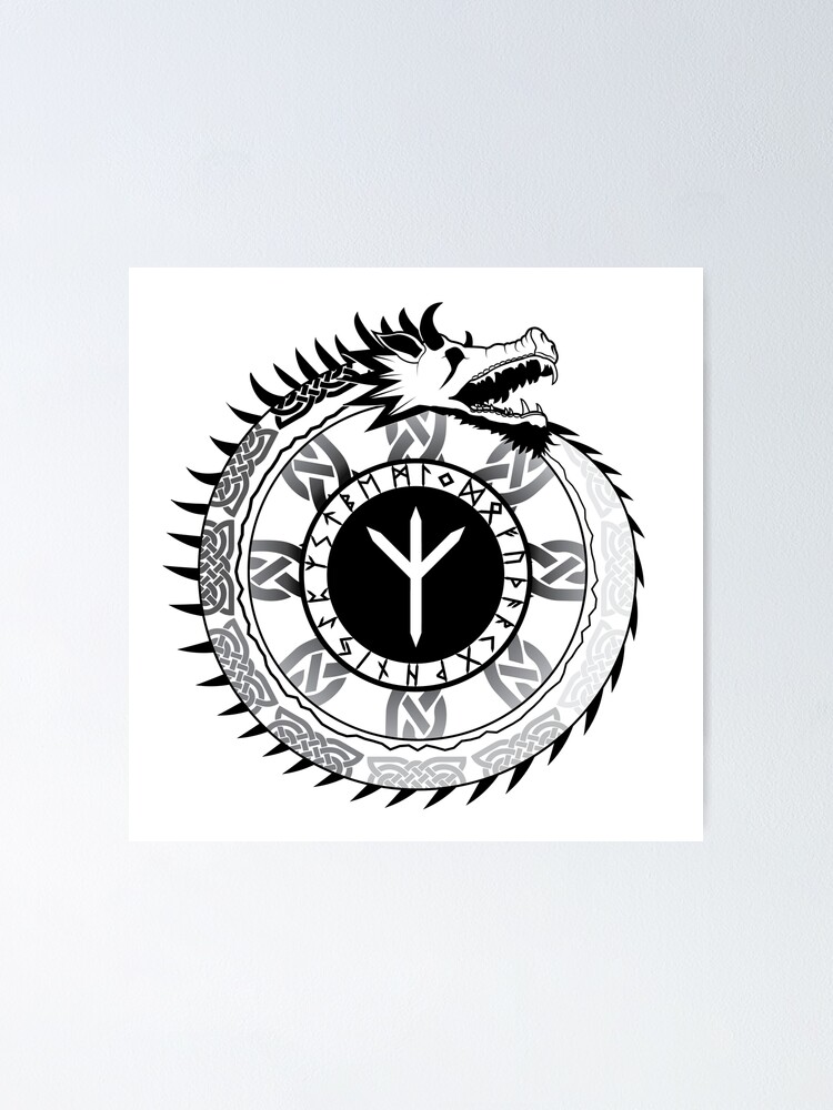 "Jormungandr /// Rune I (Variant I)" Poster by FosterChild7 | Redbubble