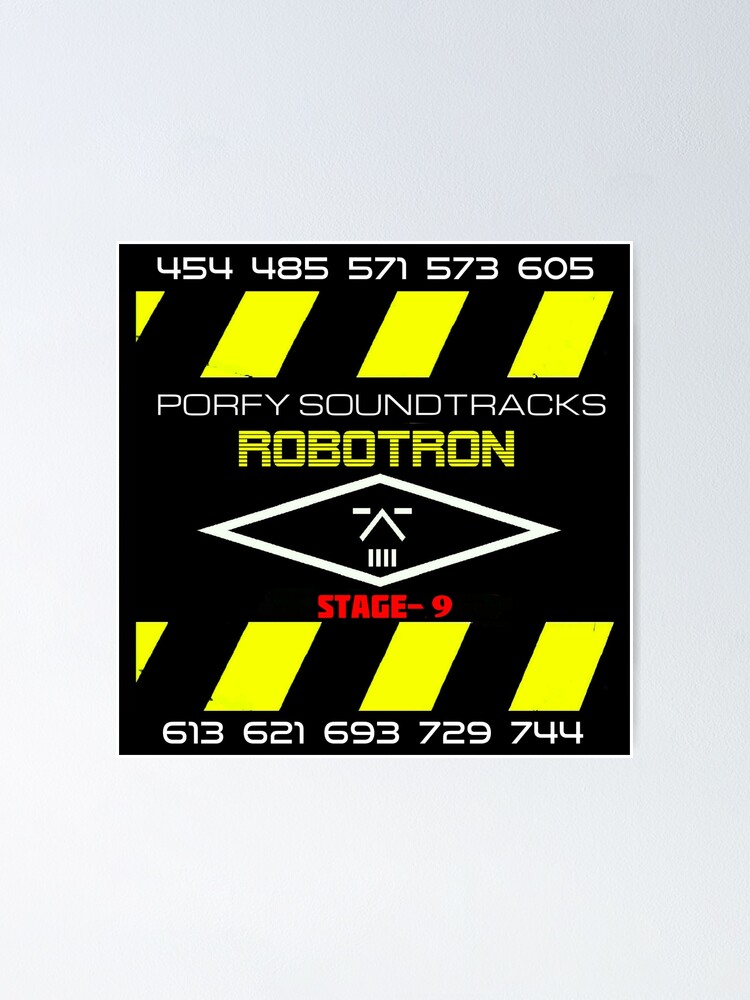 "Robotron Stage -9 (CD-cover)" Poster for Sale by porfysoundtrack ...